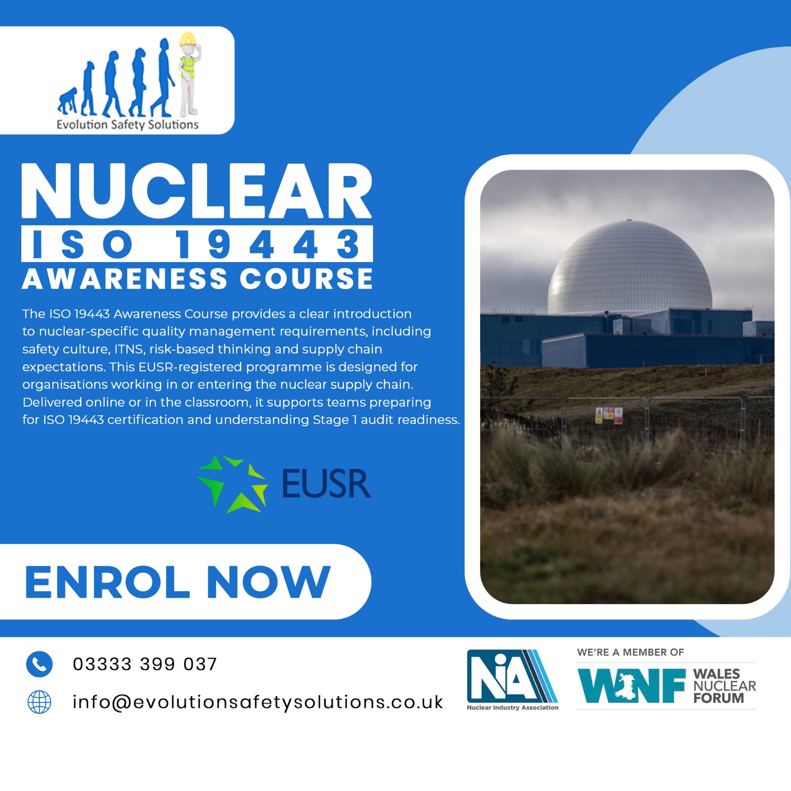 Nuclear – ISO 19443 Awareness Course | Evolution Safety Solutions